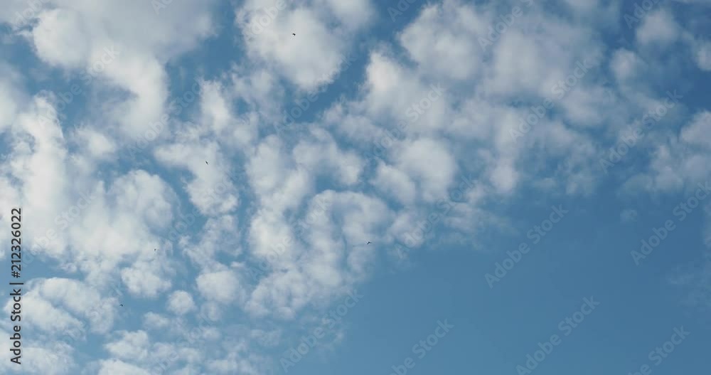 Beautiful cirrus clouds - separate, thin, filamentary clouds slowly ...