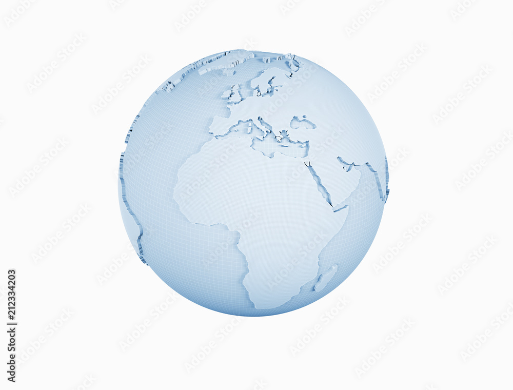 World map, illustration Stock Photo | Adobe Stock