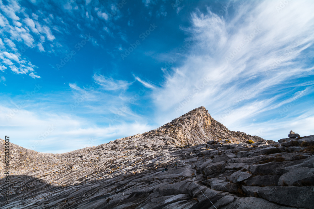 The highest peak of Mount Kinabalu in Borneo's Crocker Range, Kinabalu ...