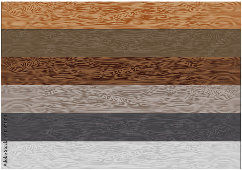 Realistic wood plank color collection set pattern background texture ...