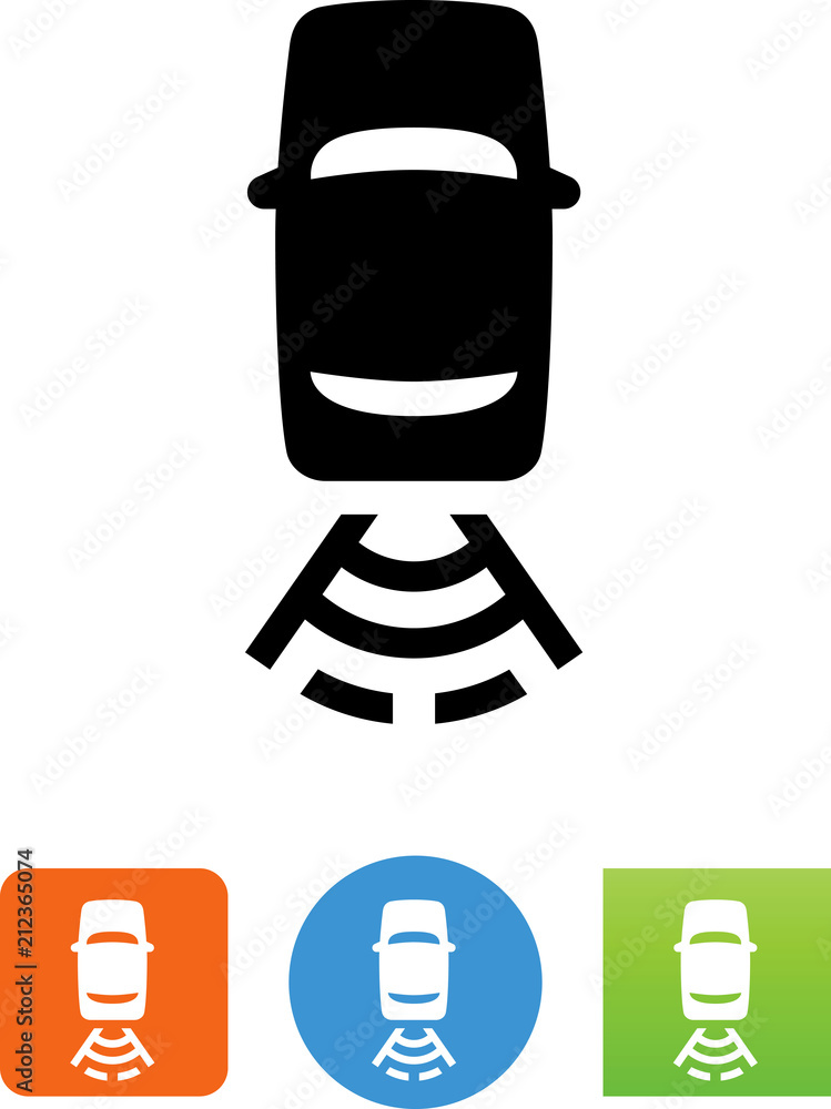 Car Backup Camera Icon Stock Vector | Adobe Stock