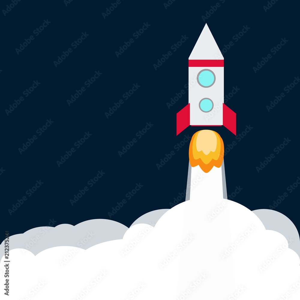 Blast Off Rocket Ship Fire