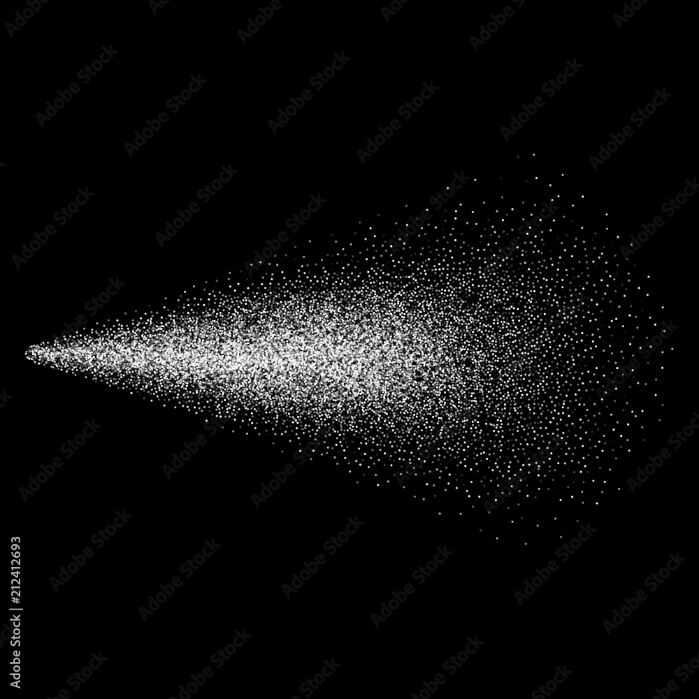 Vecteur Stock Spray Particle Texture Water Spray Mist Effect Vector Illustration Isolated On