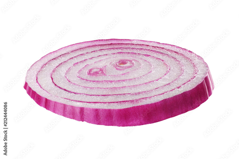 Onion slice isolated Stock Photo | Adobe Stock