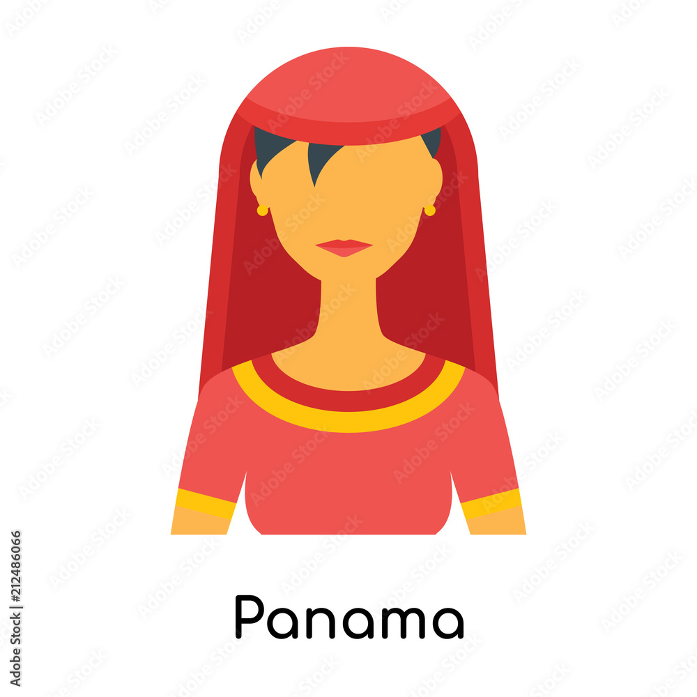 Panama icon vector sign and symbol isolated on white background, Panama ...