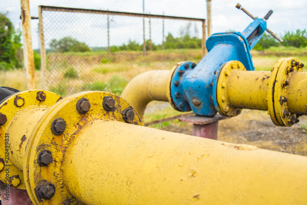 Gas pipeline and gas industry, gas transmission system. Communications ...