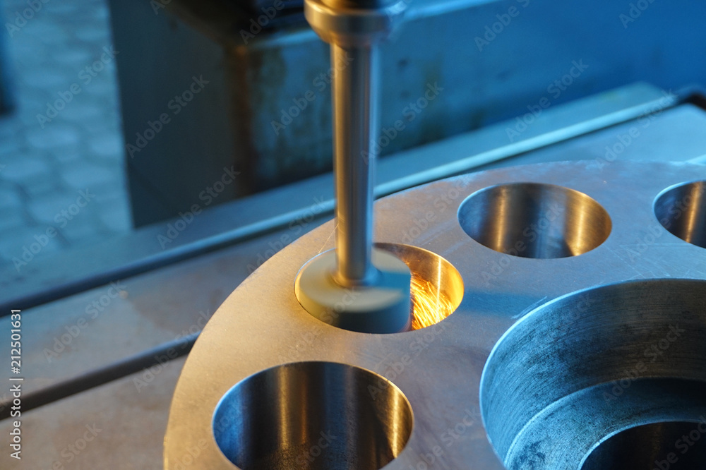 Machining of the internal hole on a coordinate grinding machine with ...