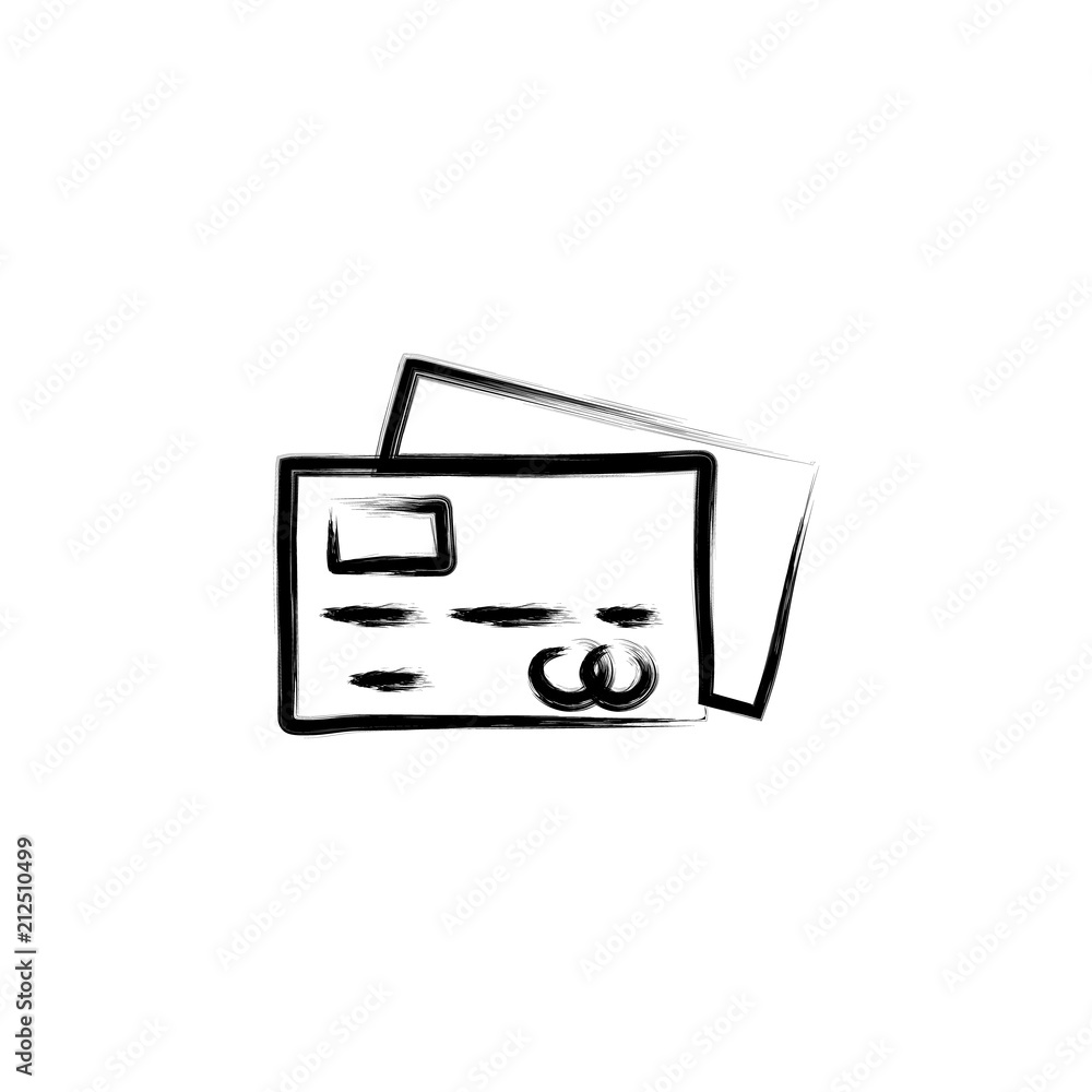 credit card sketch style illustration Stock Vector | Adobe Stock