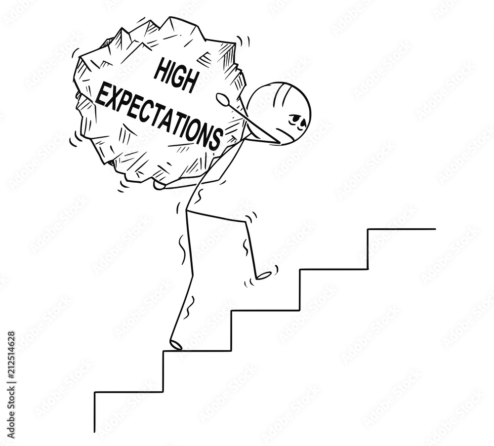 Cartoon stick drawing conceptual illustration of man or businessman ...