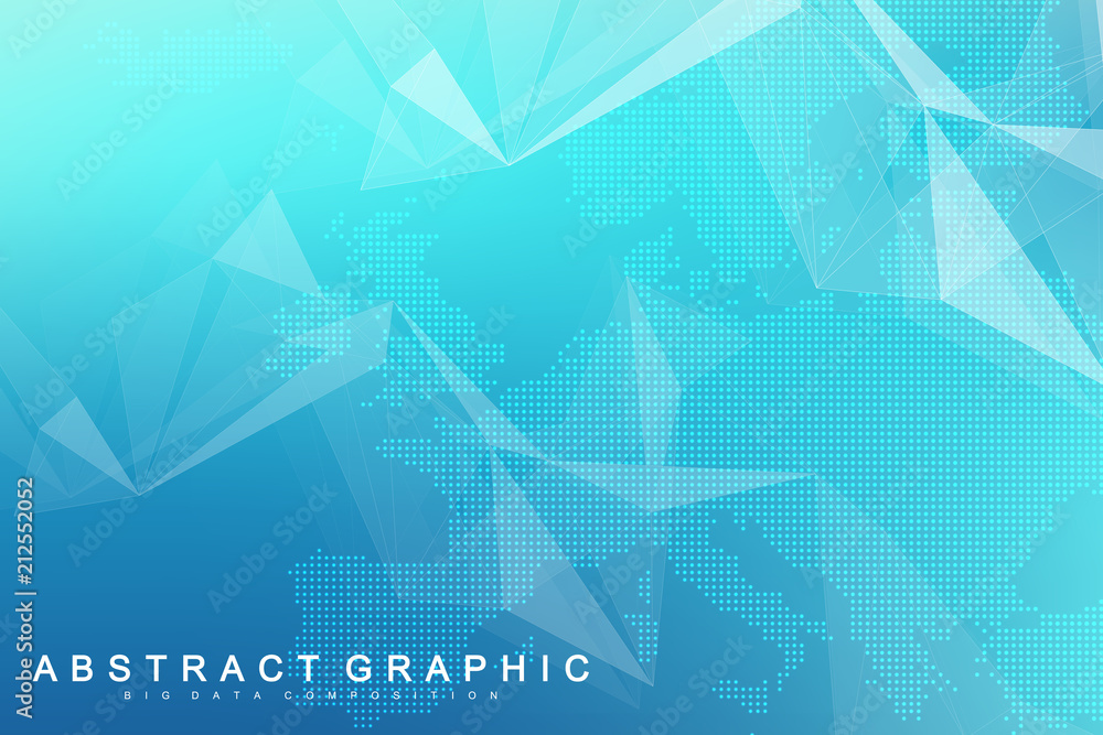 Big data visualization. Graphic abstract background communication ...