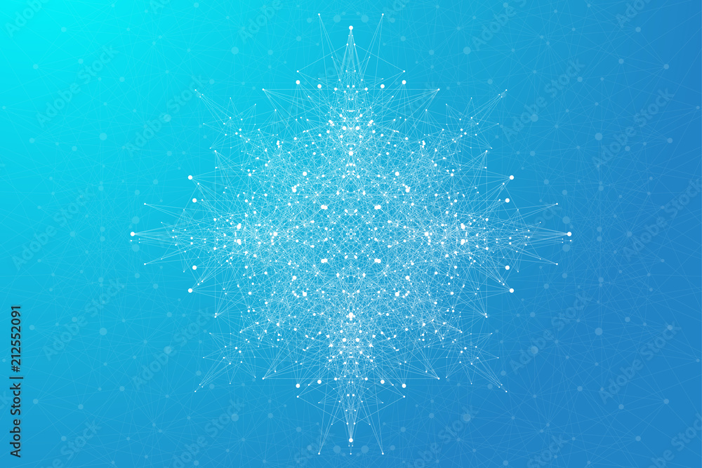 Big data visualization. Graphic abstract background communication ...