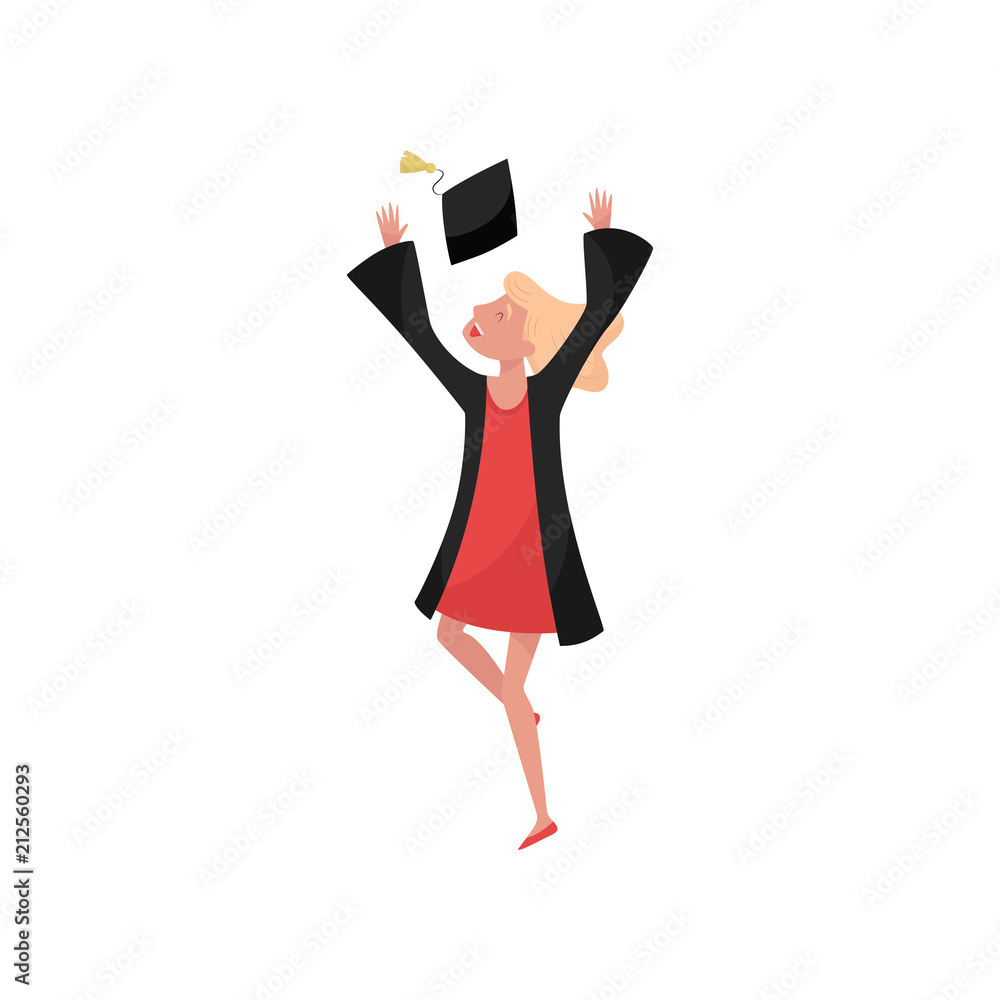 Graduation Girl Vector