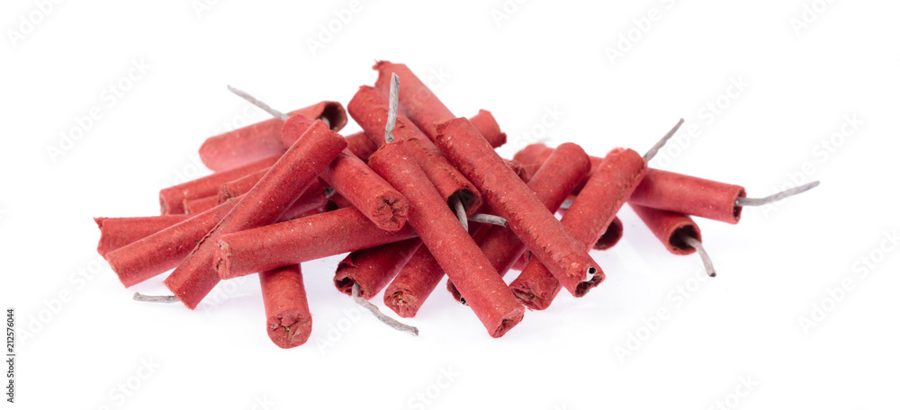 pile of firecrackers isolated on white background Stock Photo | Adobe Stock