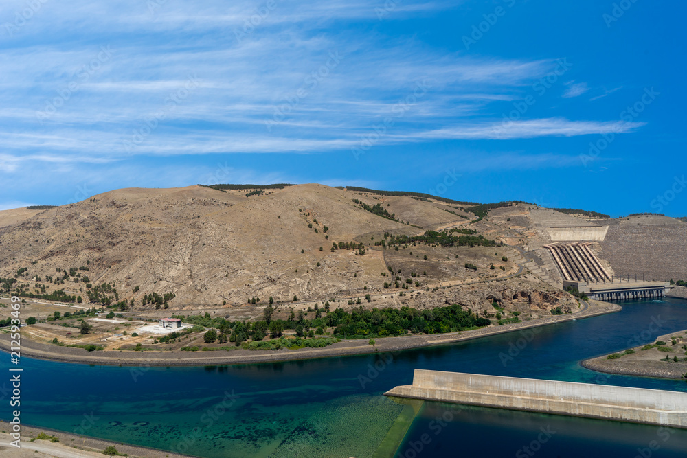 Ataturk Dam on the Euphrates River, Turkey Stock Photo | Adobe Stock