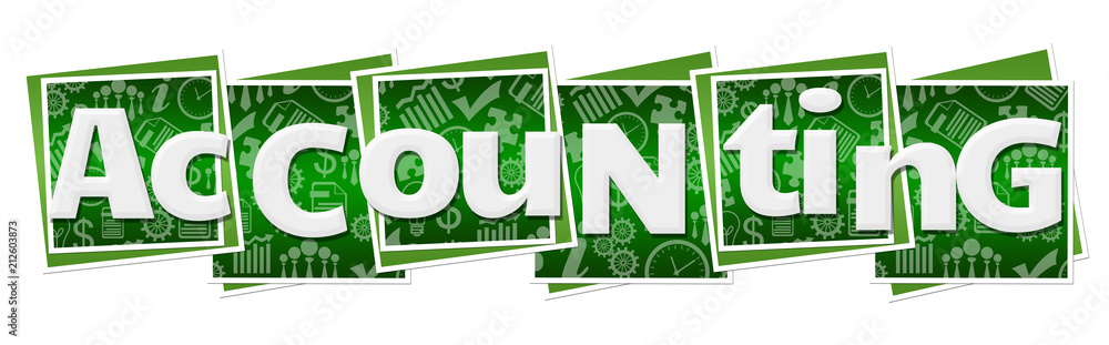Accounting Green Business Texture Blocks Stock Illustration | Adobe Stock