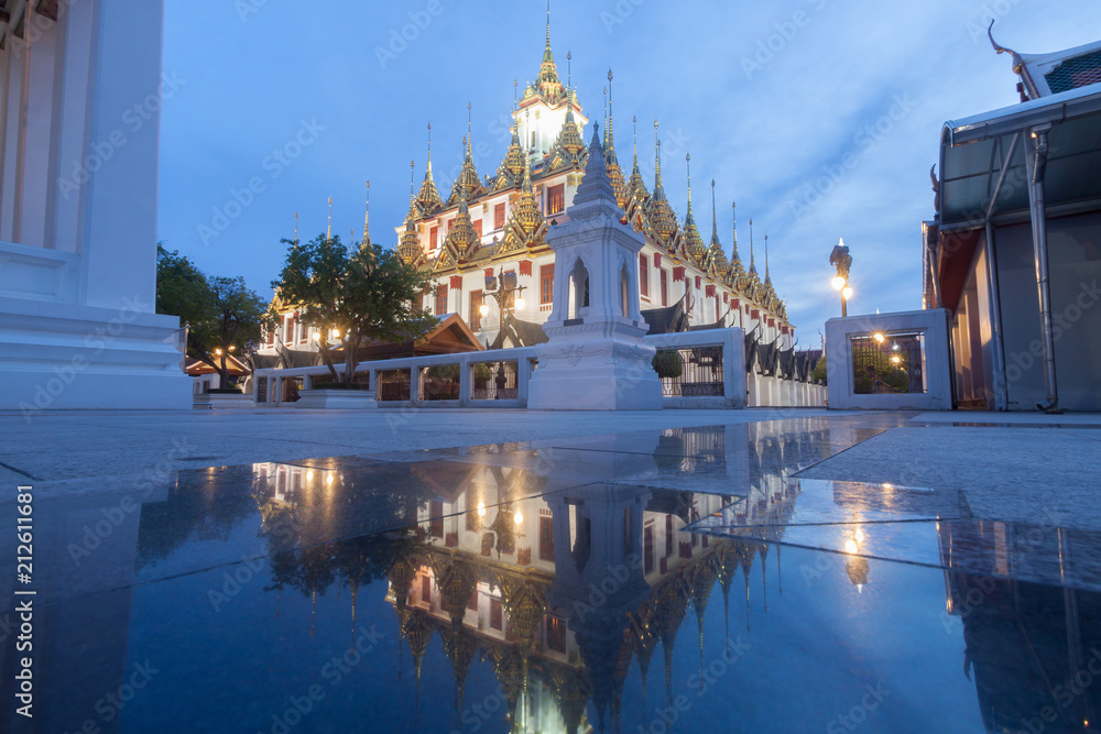 Famous temple Loha prasat (metallic castle) of Ratchanadda Temple in ...