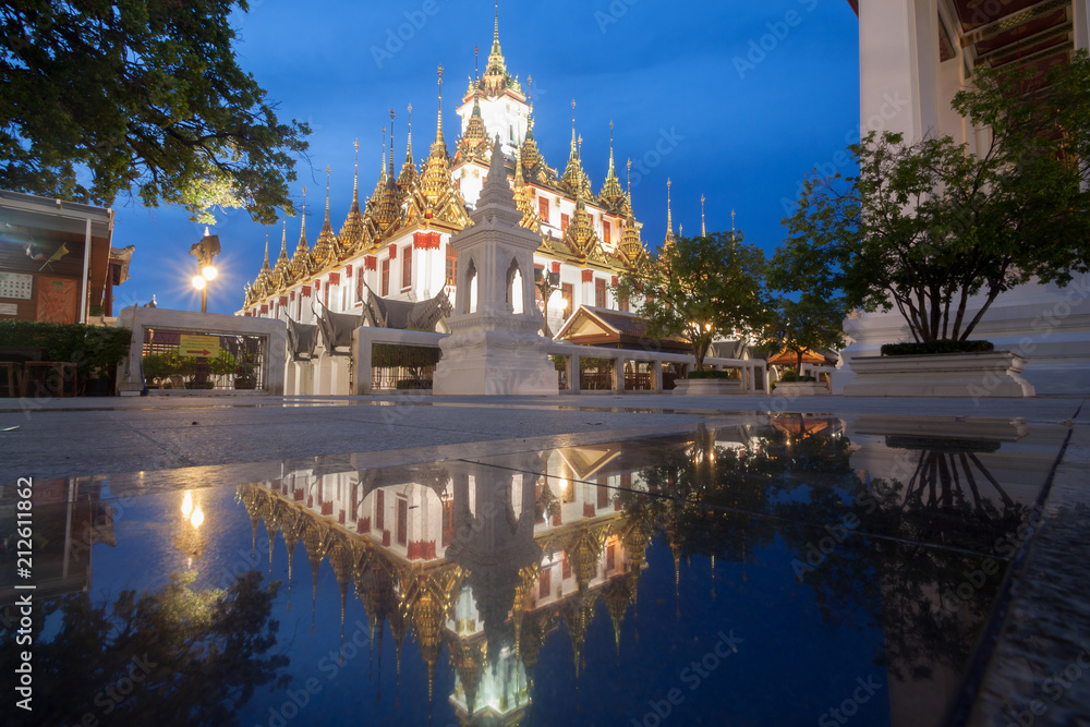 Famous temple Loha prasat (metallic castle) of Ratchanadda Temple in ...