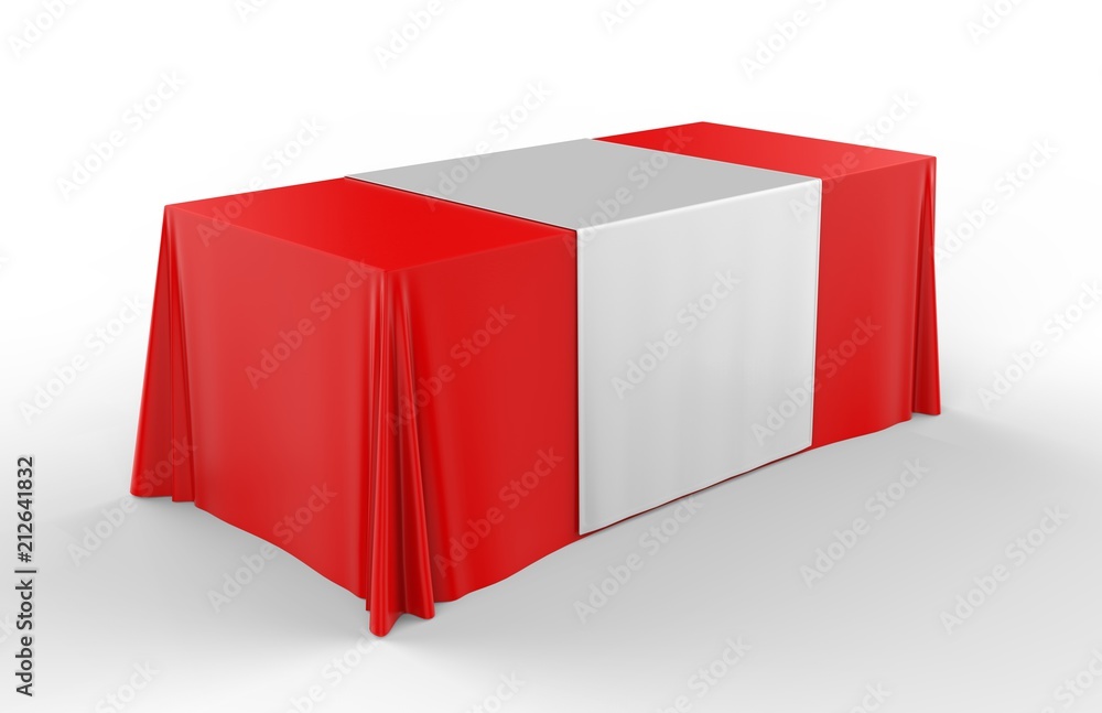 Trade show exhibition advertising runner table adjustable cloth Banner ...