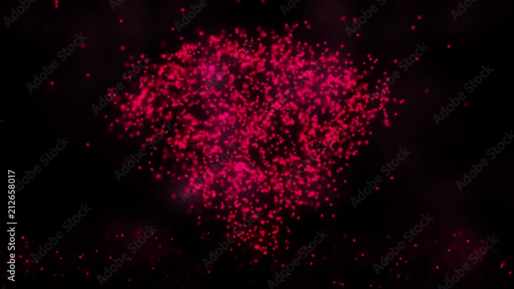 Vídeo do Stock: Animation of flying flickering particles form a wifi ...