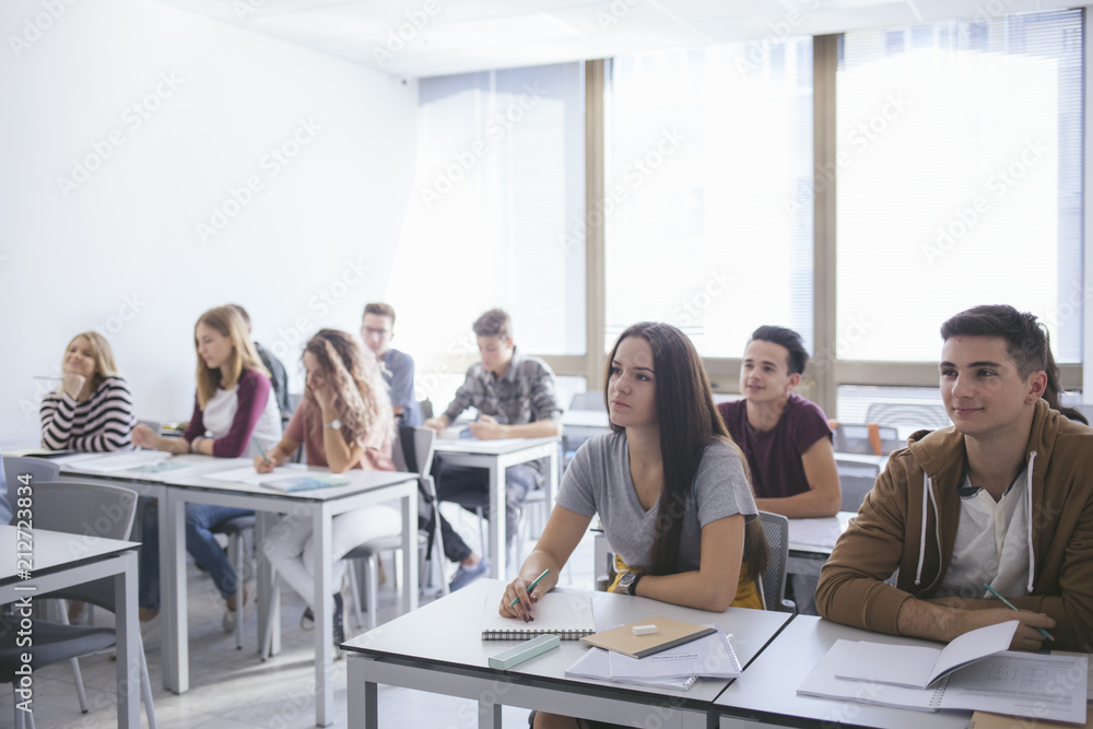 High School Students at Classroom Stock Photo | Adobe Stock