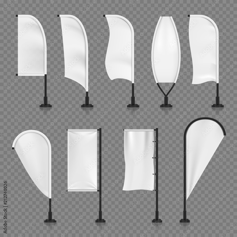 Blank White Banners