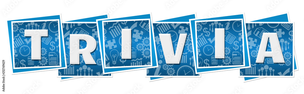 Trivia Business Texture Blocks Blue Stock Illustration | Adobe Stock