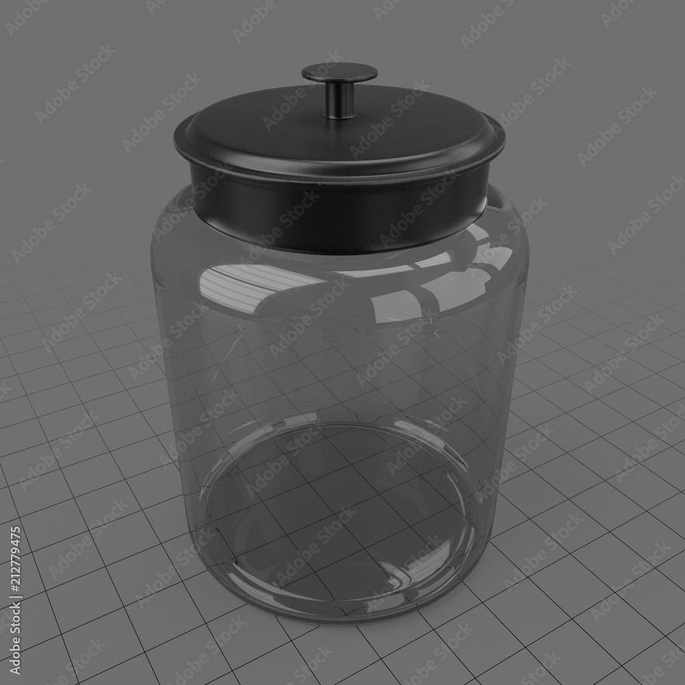 Modern storage jar Stock 3D asset | Adobe Stock