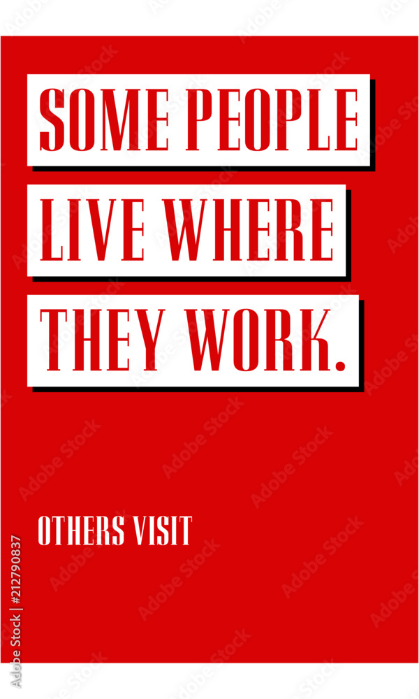 Office Poster for the office wall. Motivational work poster. Vector ...