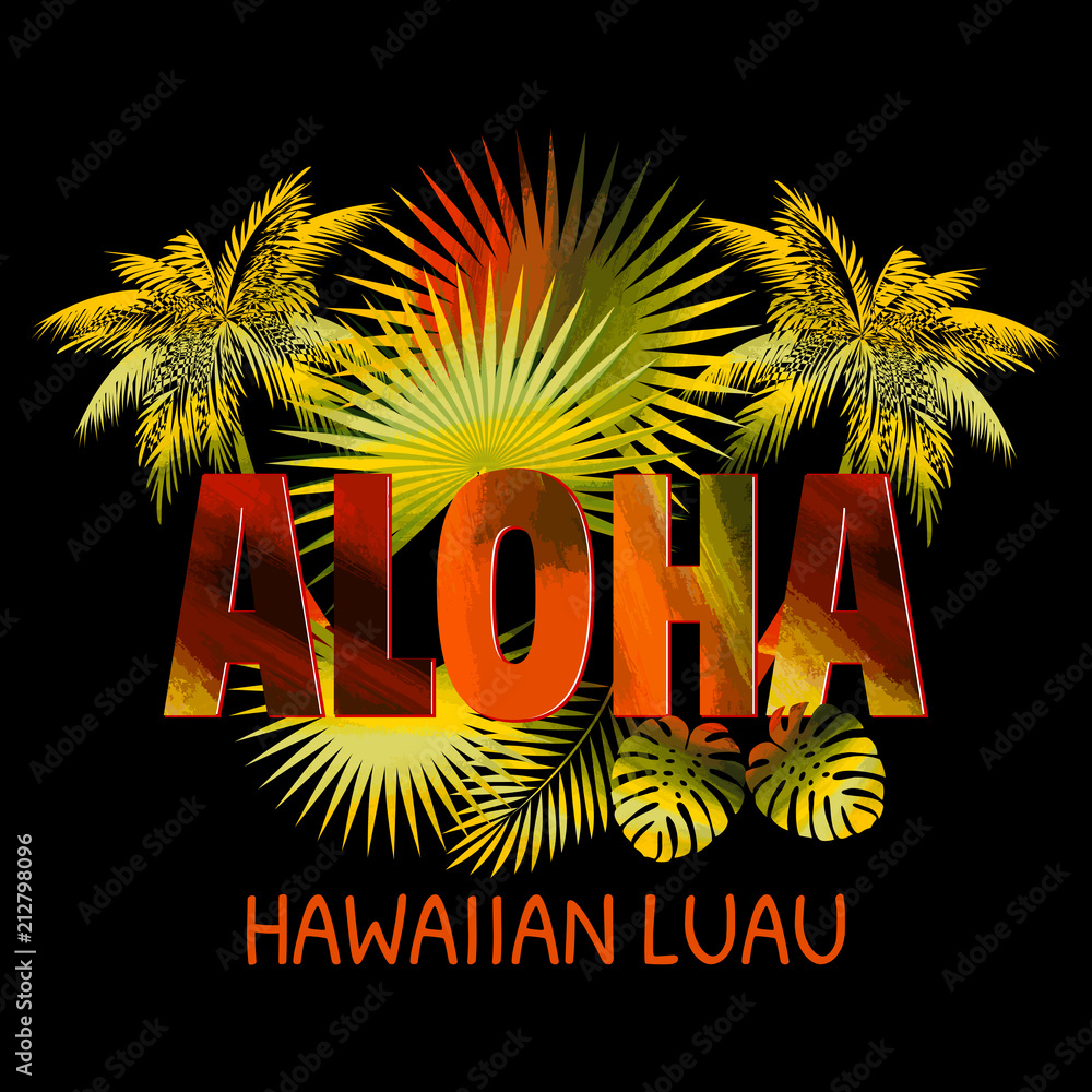 Aloha Hawaii. Best creative design for poster, flyer, presentation ...