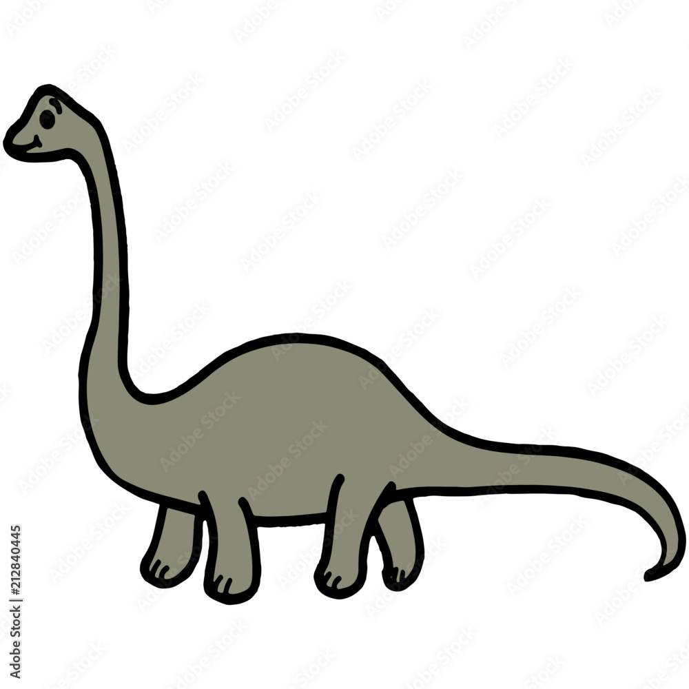 Diplodocus cartoon illustration isolated on white background for ...