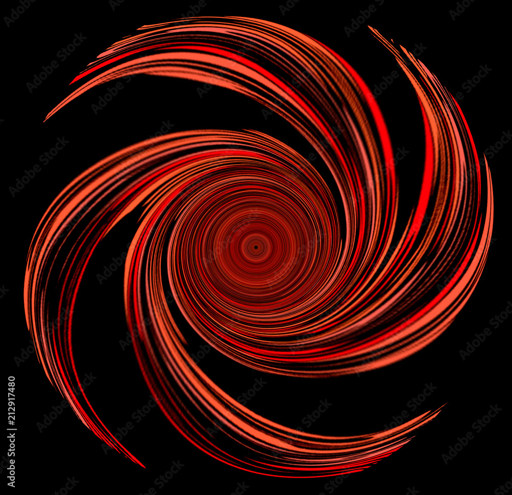 Dessin d'une hélice en forme de spirale Stock Illustration | Adobe Stock