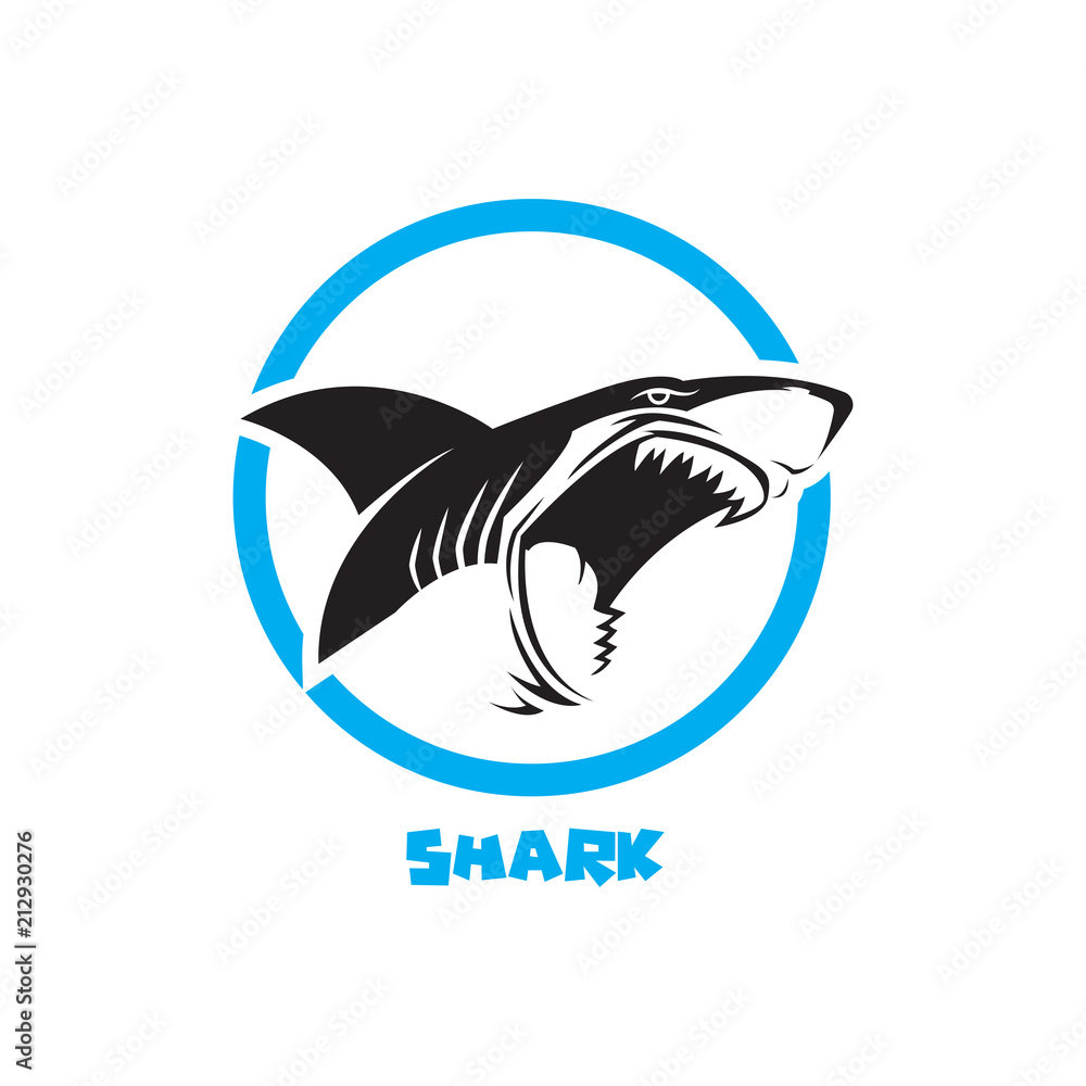 shark logo Stock Vector | Adobe Stock