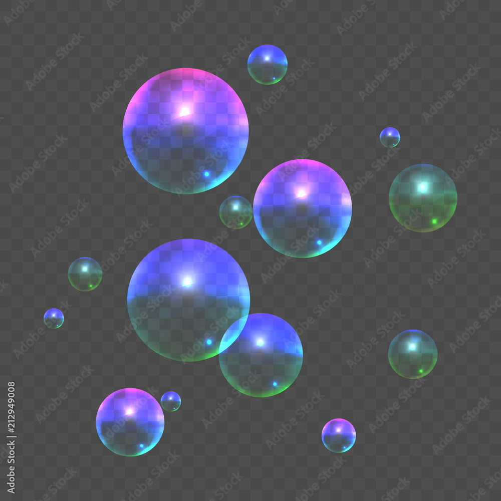 Stock vector illustration color realistic bubble blower isolated on a ...