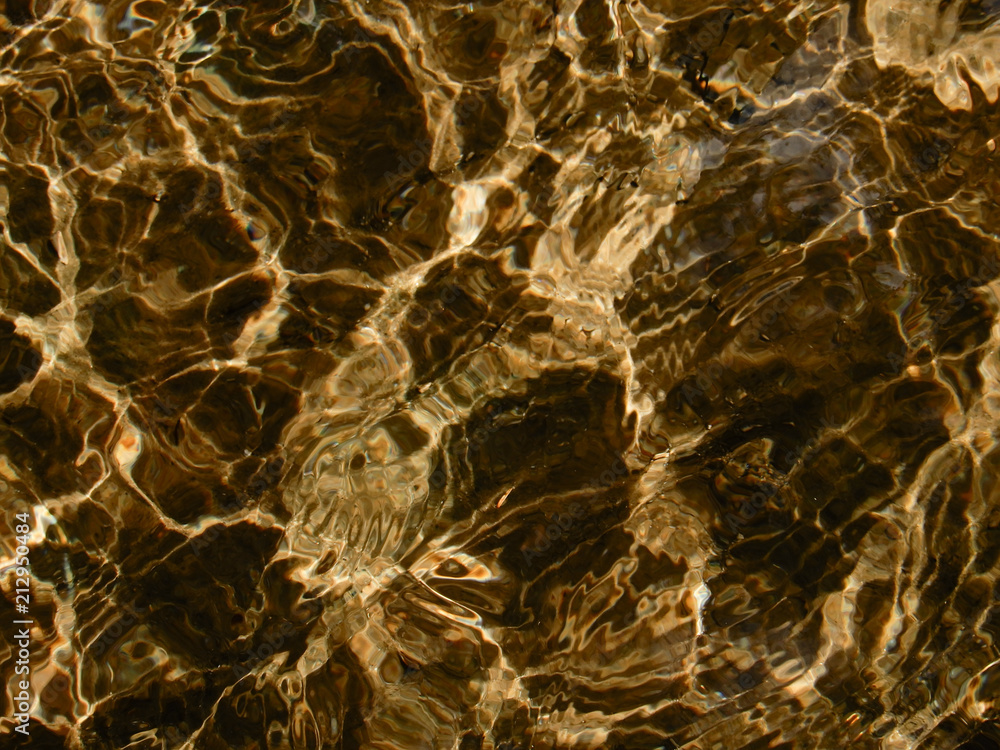 The dispersion of light waves in water causes the prism-like color ...