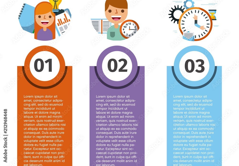 Project Management Infographic Layout Stock Template | Adobe Stock