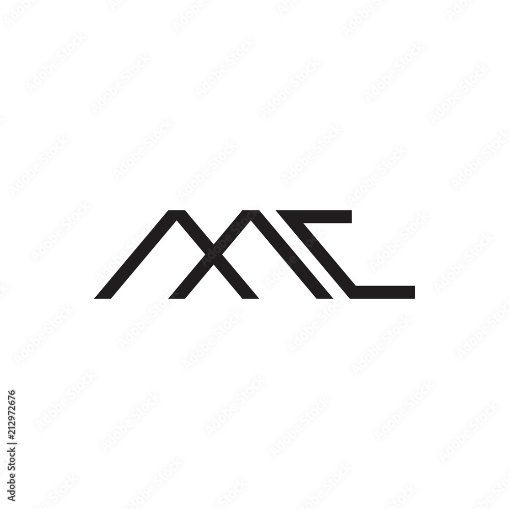 MC logo letter design Stock Vector | Adobe Stock