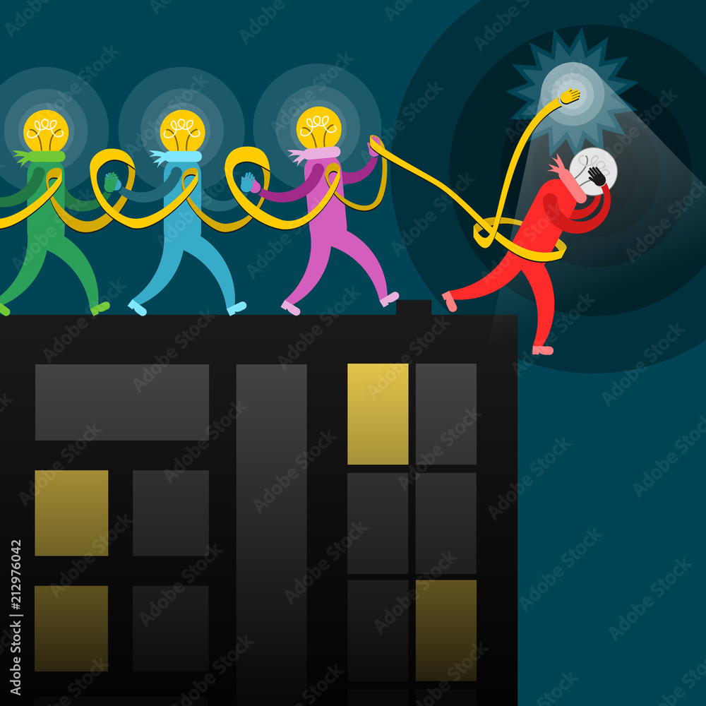 Mental Health, Suicide Prevention: Minimalist design of various people ...