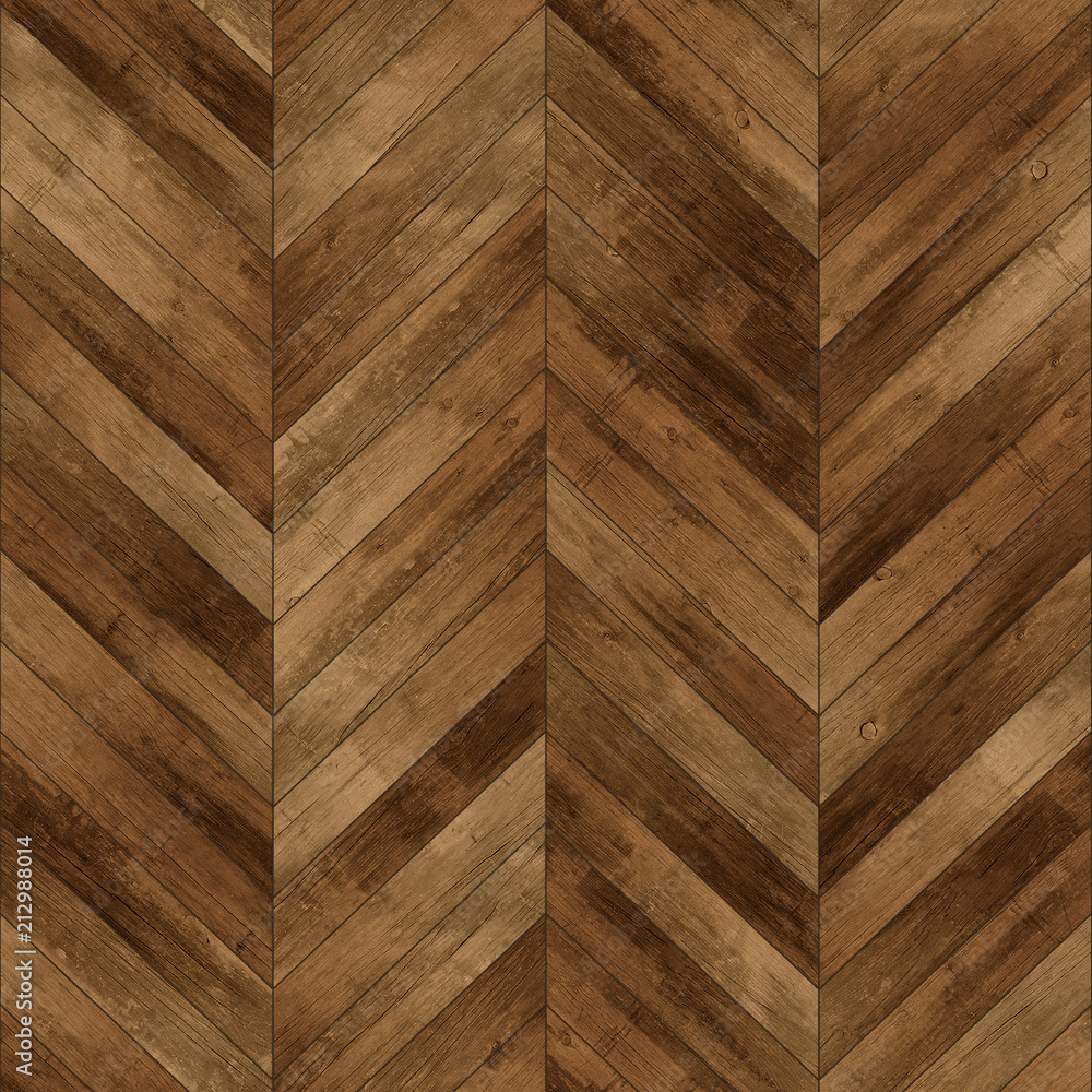 Seamless wood parquet texture (chevron dark brown) Stock Photo | Adobe ...