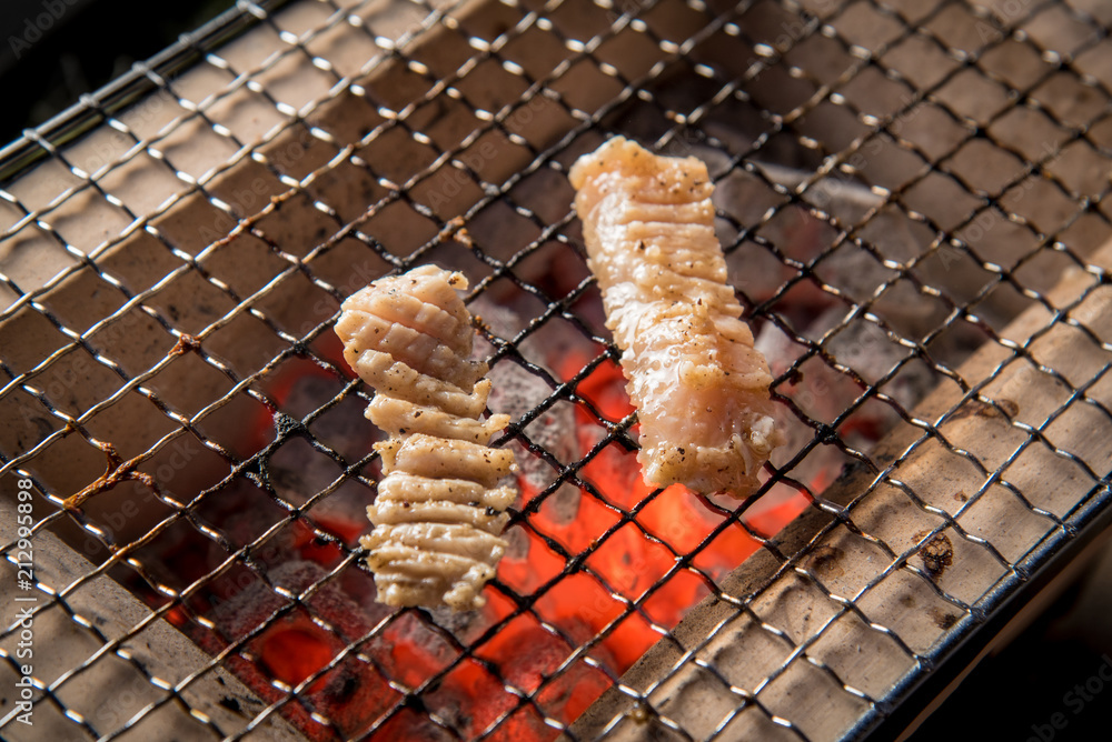 mino, tripe Yakiniku, japanese bbq Stock Photo | Adobe Stock