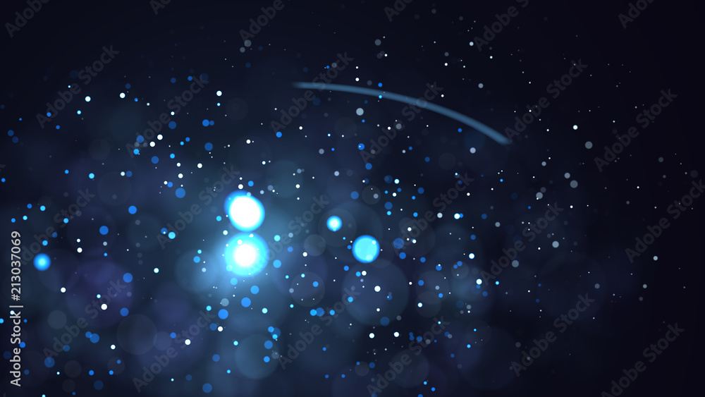 real backlit dust particles with real lens flare glitter lights ...