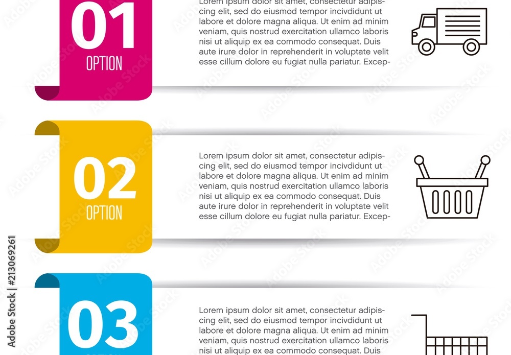 Grocery Store Infographic Layout Stock Template | Adobe Stock