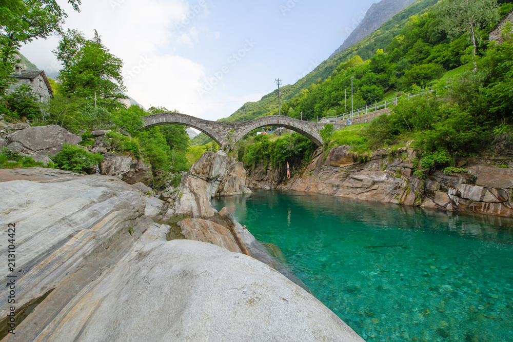 Traumhaftes Verzascatal Tessin Stock-Foto | Adobe Stock