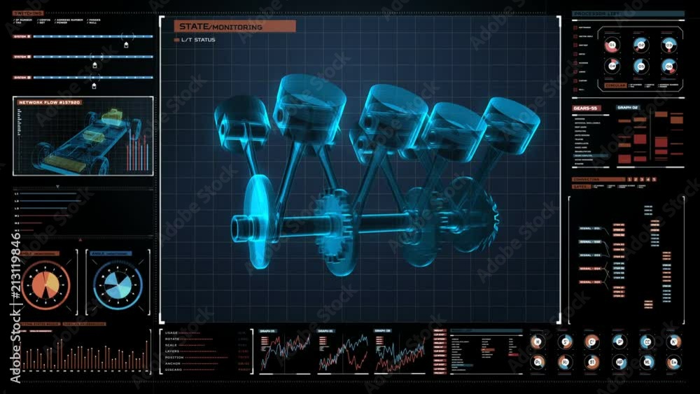 Rotating engine piston valve, Electronic, hybrid car in Digital ...