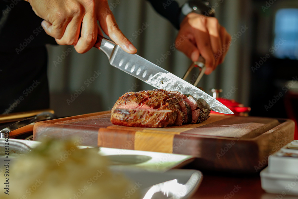 fine dining steakhouse steak Stock Photo | Adobe Stock