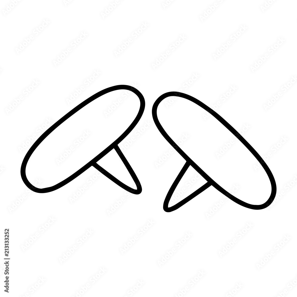 Thumbtack cartoon illustration isolated on white background for ...