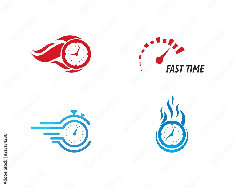 Fast Time logo vector Stock Vector | Adobe Stock