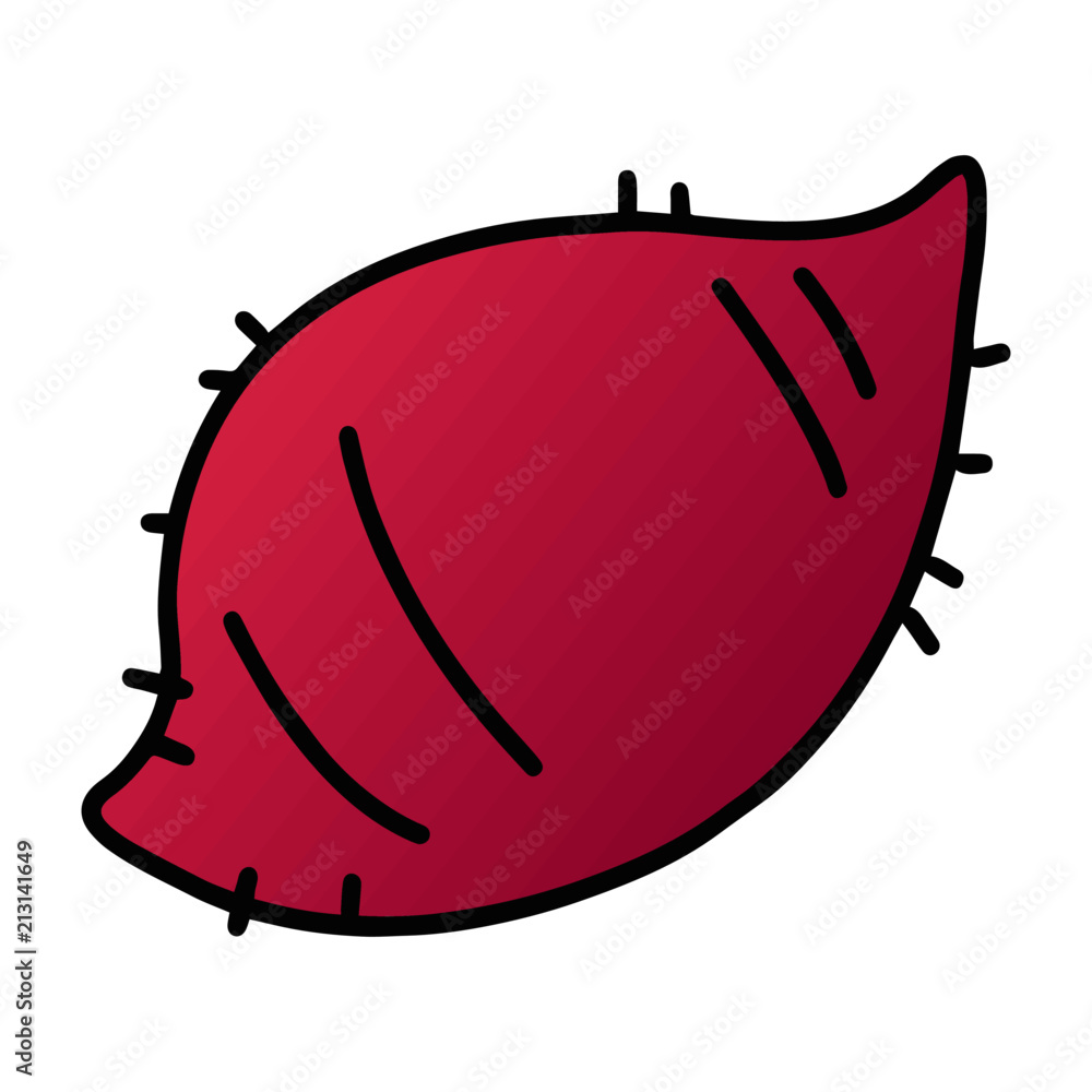 Yam cartoon illustration isolated on white background for children ...