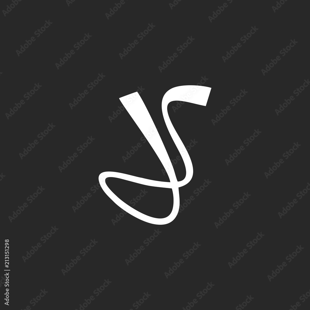 JS letter monogram logo design vector Stock Vector | Adobe Stock