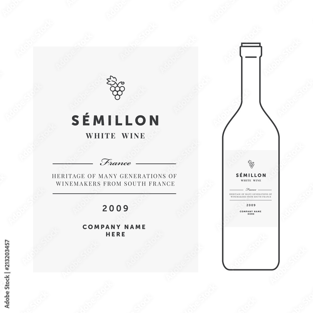 Modern French Wine Labels