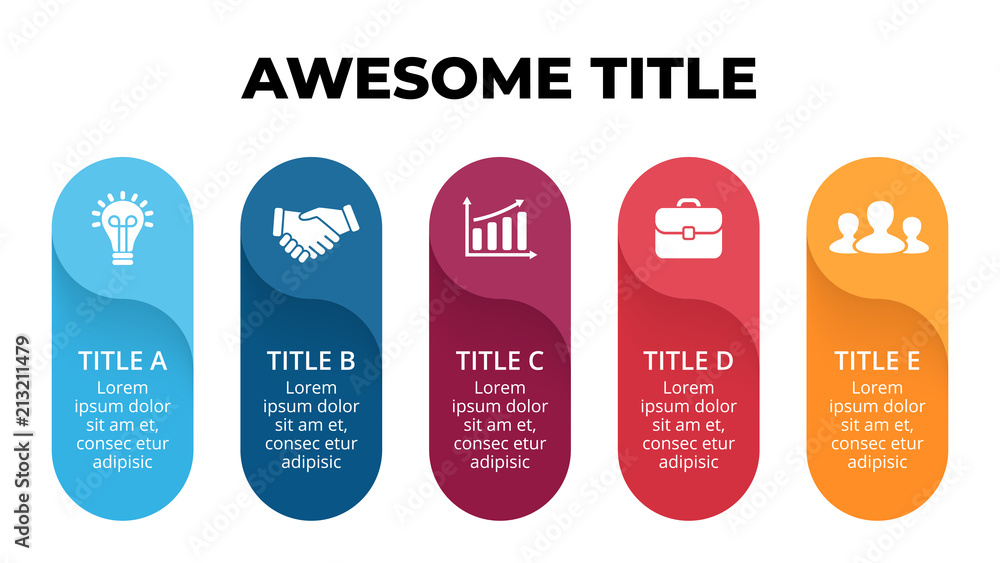 Vector circle arrows infographic, cycle diagram, labels graph, stickers ...